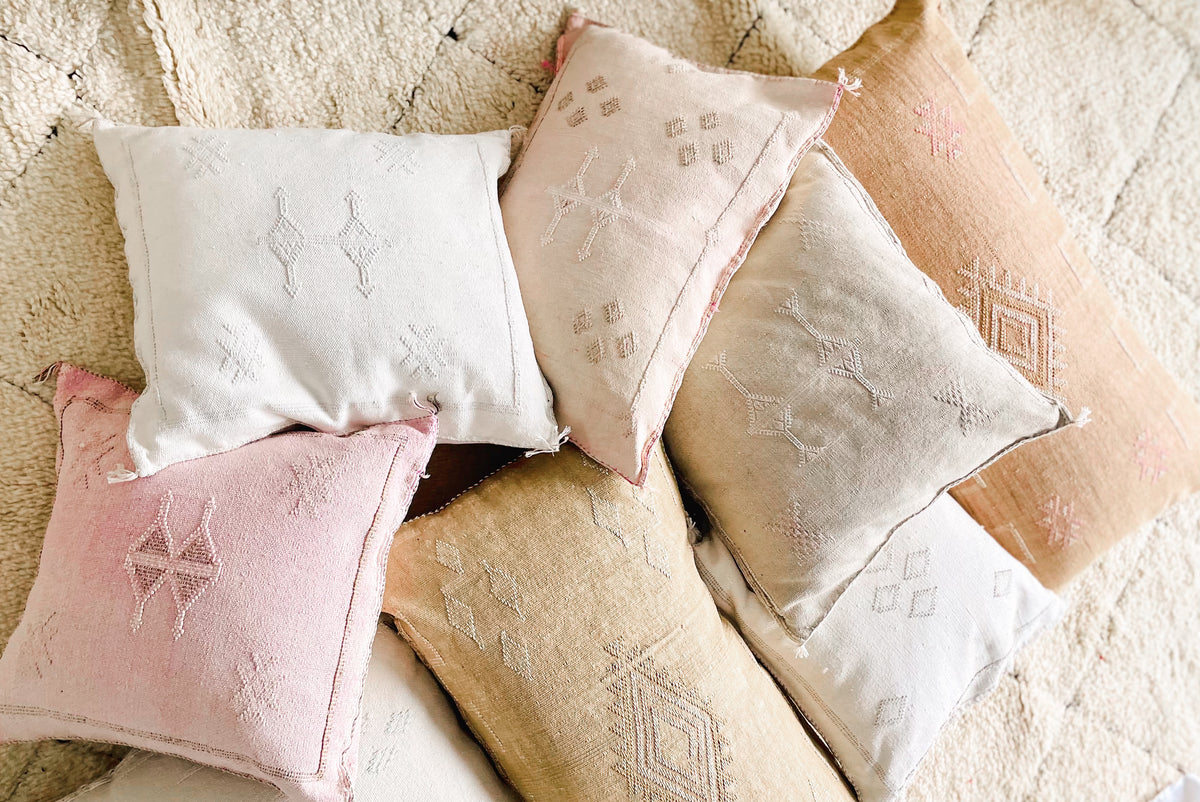 2 How to take care of cactus silk cushions – Moroccan Tribe